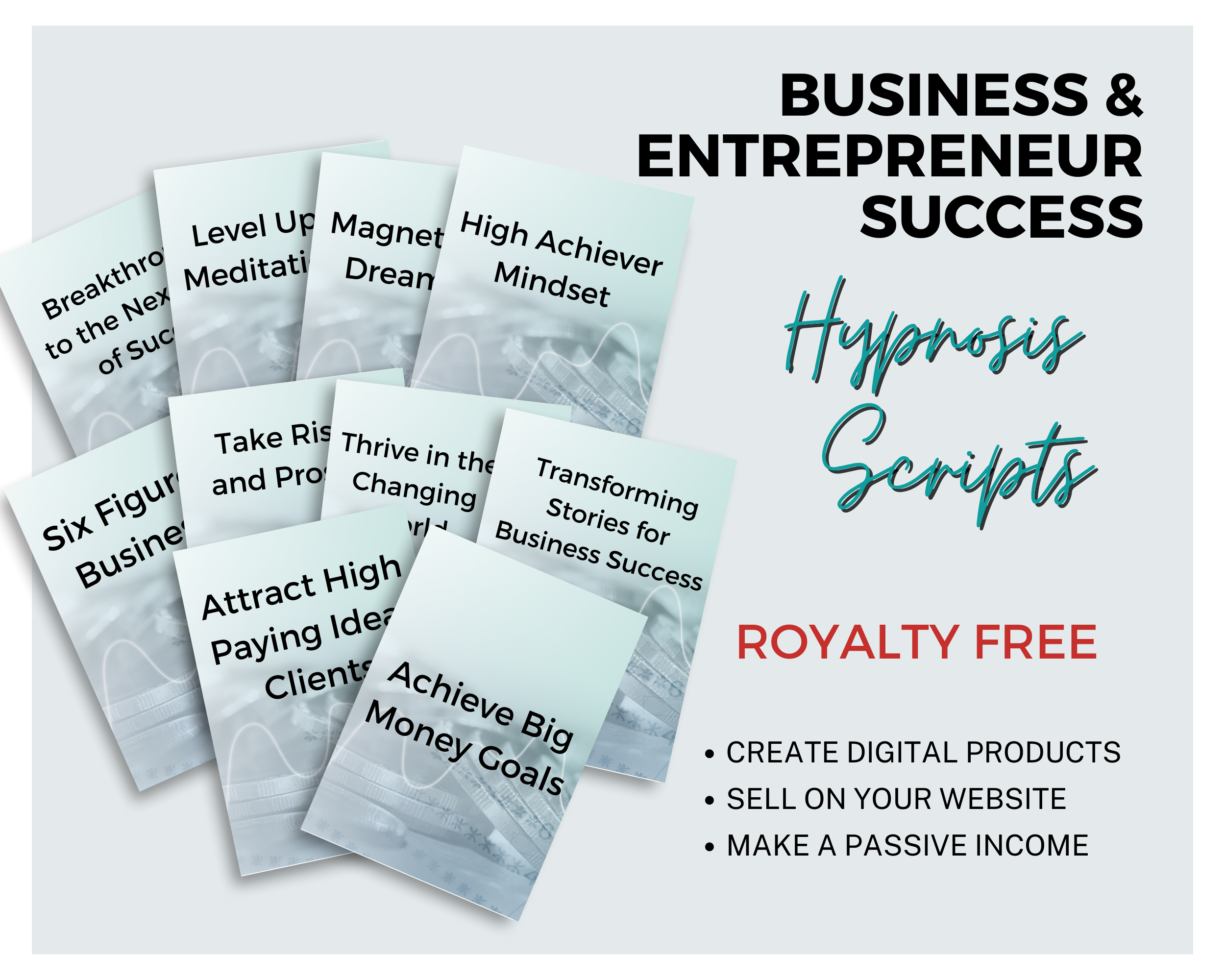 Business and Entrpreneur Success Hypnosis Script Book